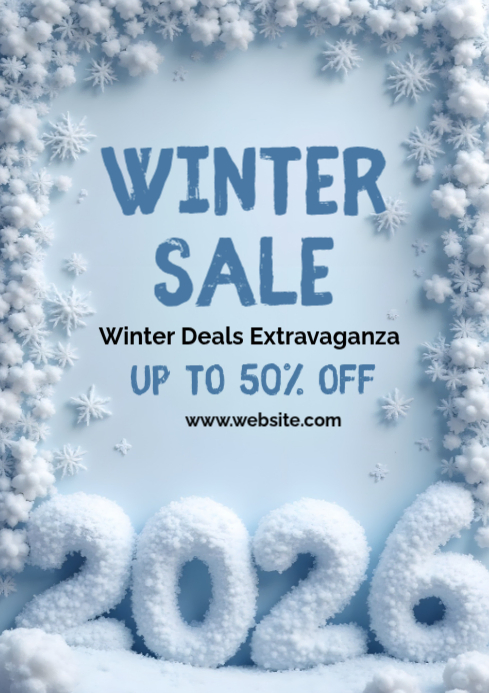 Winter Sale Template | PosterMyWall