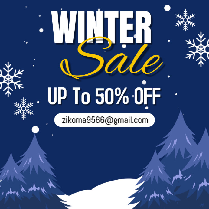 Winter sale Template | PosterMyWall