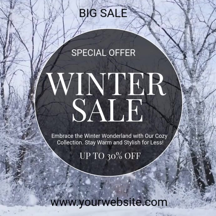 Winter sale Template | PosterMyWall