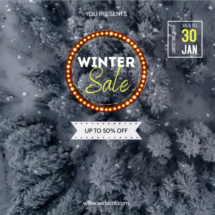 Winter Sale Template | PosterMyWall