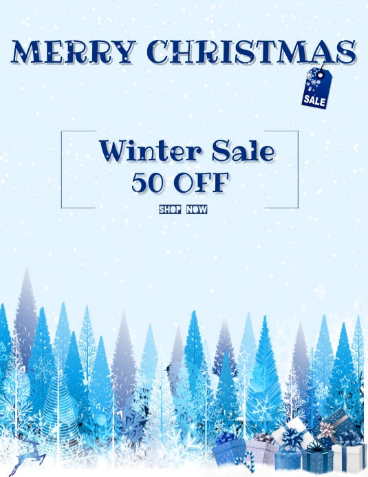 WINTER SALE Template | PosterMyWall