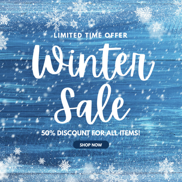 Winter Sale Template | PosterMyWall