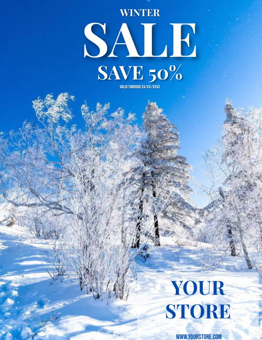 WINTER SALE Template | PosterMyWall