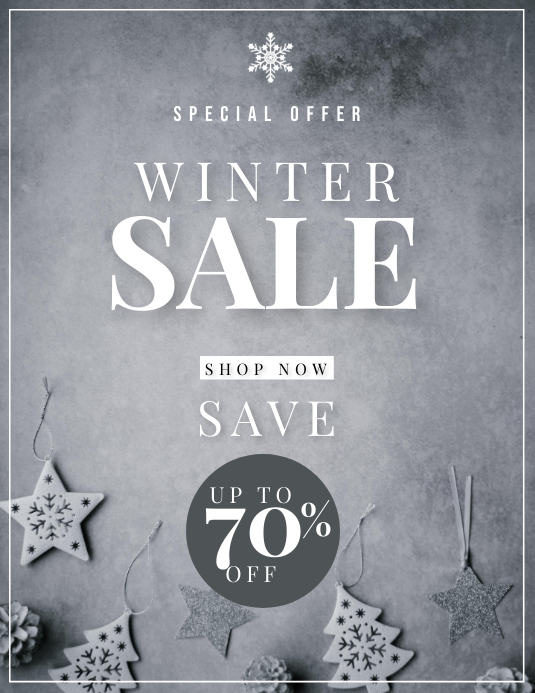 Winter Sale Template | PosterMyWall
