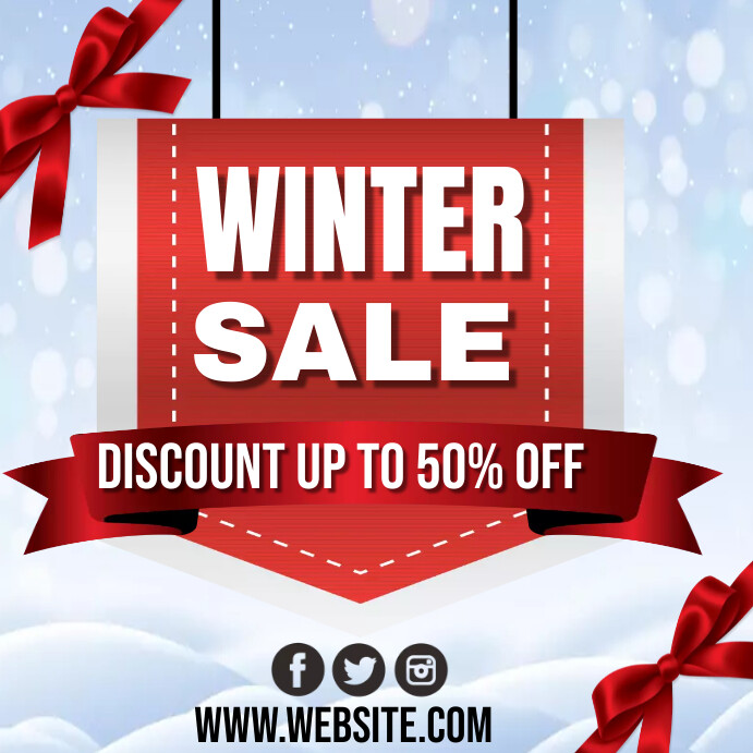 Winter sale design template | PosterMyWall
