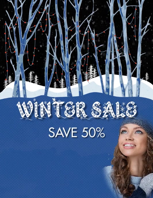 WINTER SALE Template | PosterMyWall