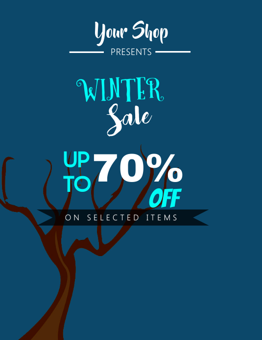 Winter Sale Template | PosterMyWall