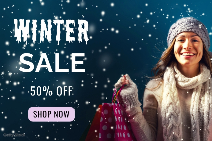 Winter sale Template | PosterMyWall