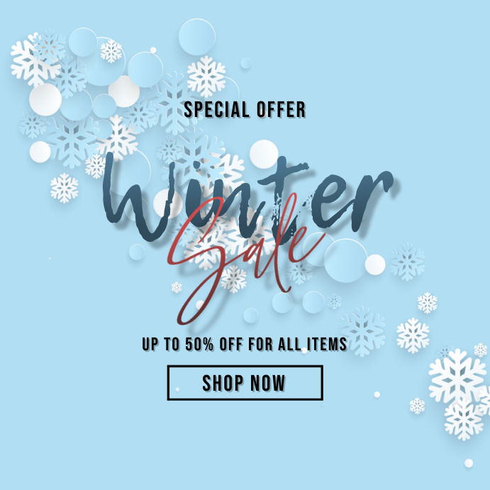 Copy of Winter Sale 50% Off | PosterMyWall