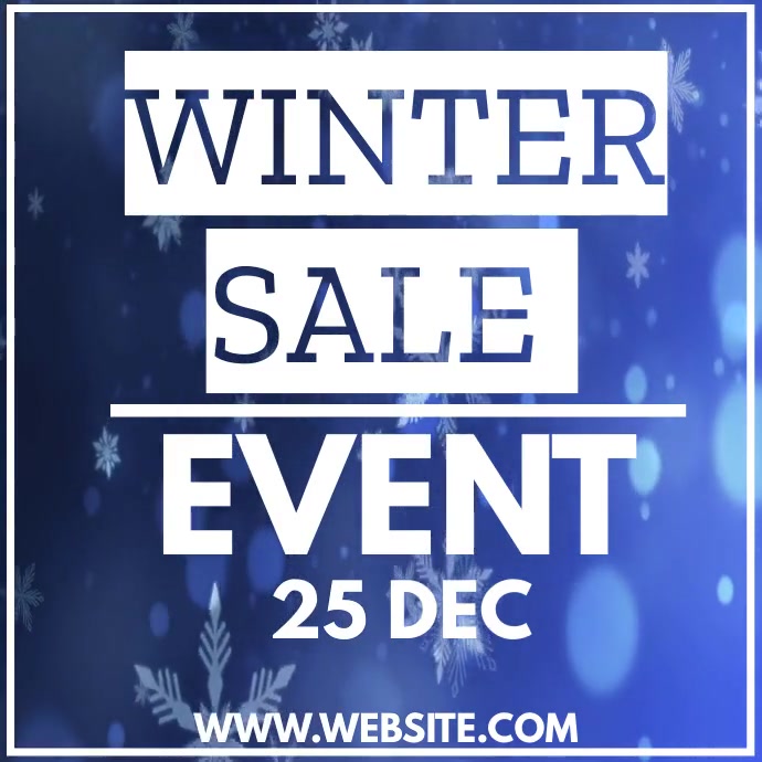 Winter Sale Event Template | PosterMyWall