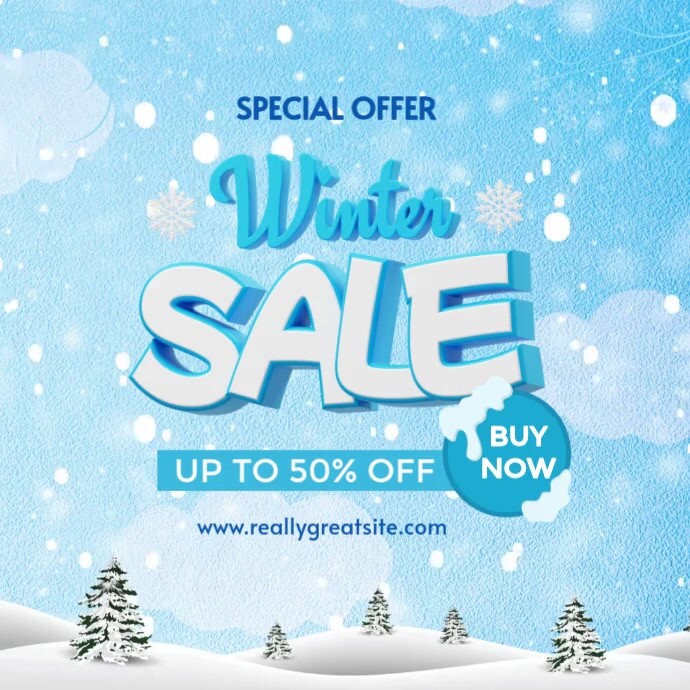 Winter Sale Flyer Template | PosterMyWall