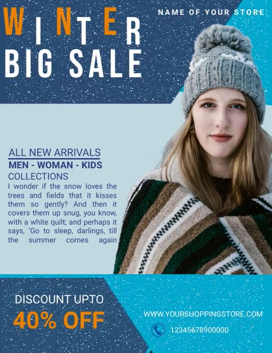 Winter Sale Flyer Template | PosterMyWall