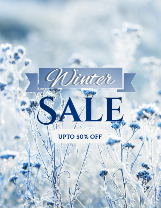 Winter Sale Flyer Template | PosterMyWall
