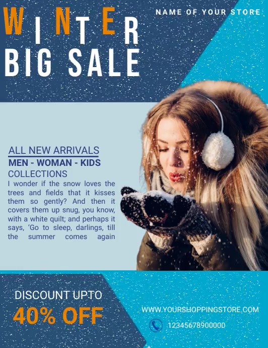 Winter Sale Flyer Template | PosterMyWall
