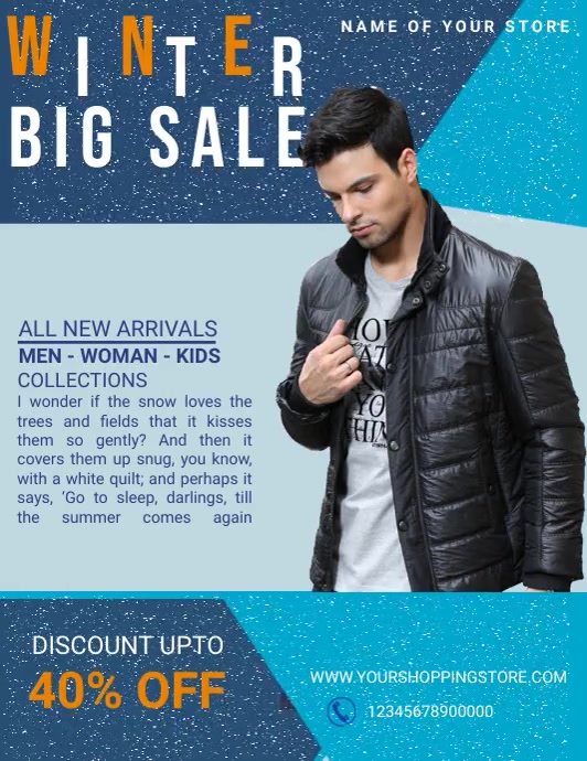 Winter Sale Flyer Template | PosterMyWall