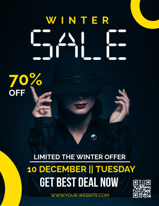Winter sale Flyer Template | PosterMyWall