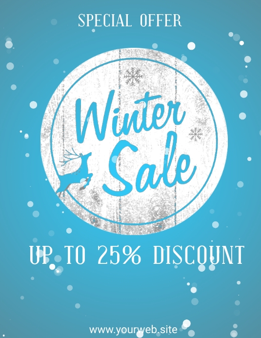 Winter sale flyer template | PosterMyWall