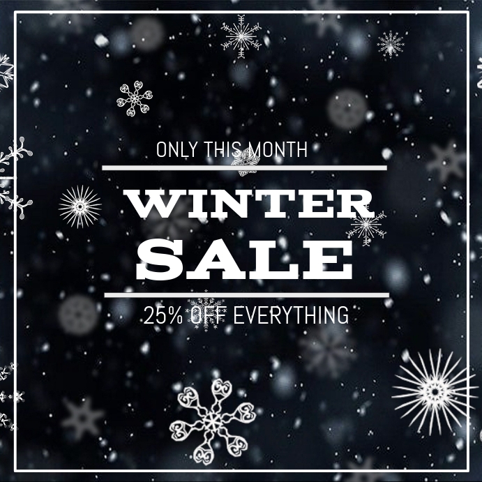 Winter sale flyer template | PosterMyWall