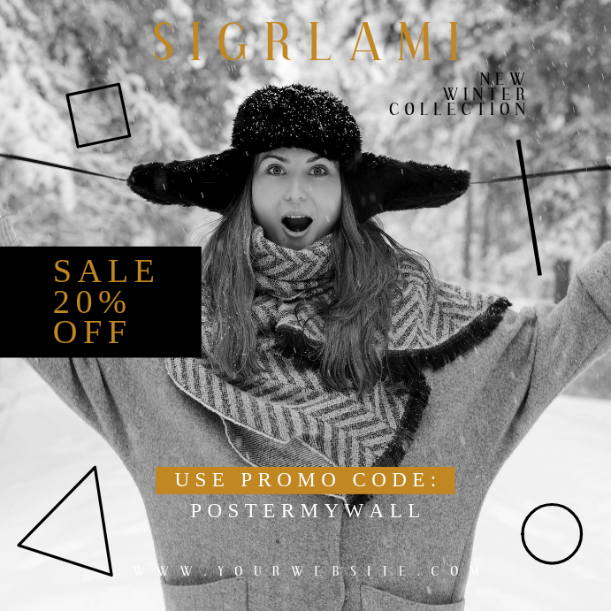 Winter Sale Instagram Promo Banner Template | PosterMyWall