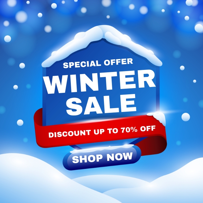 winter sale offer Template | PosterMyWall