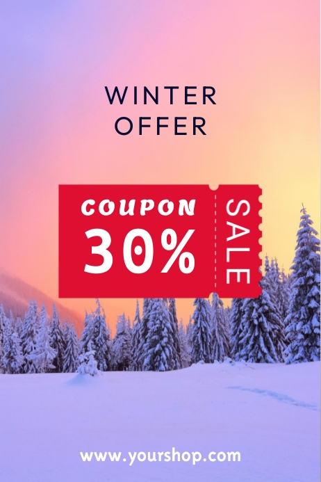 winter sale offer poster Template | PosterMyWall