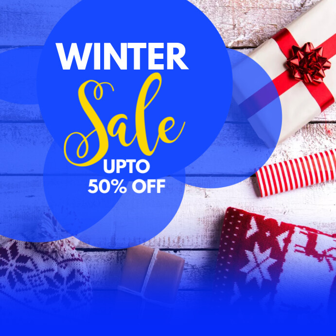 Winter Sale Post Ad Template | PosterMyWall