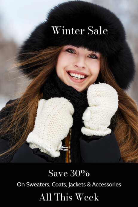 WINTER SALE POSTER AD Template | PosterMyWall