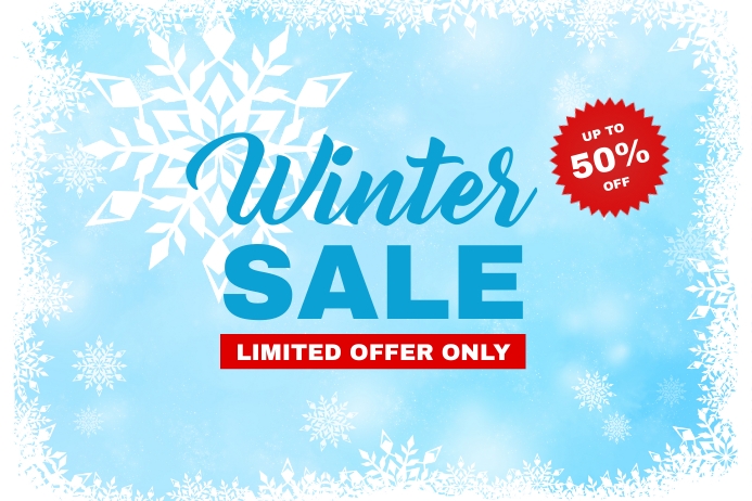 Winter Sale Poster Template | PosterMyWall