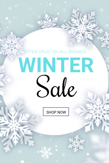 WINTER SALE POSTER TEMPLATE | PosterMyWall
