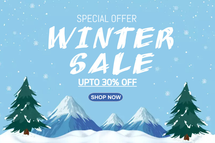 WINTER SALE POSTER TEMPLATE | PosterMyWall