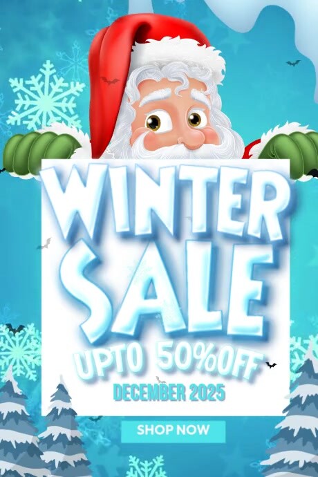 Winter Sale Promo Deals Template | PosterMyWall