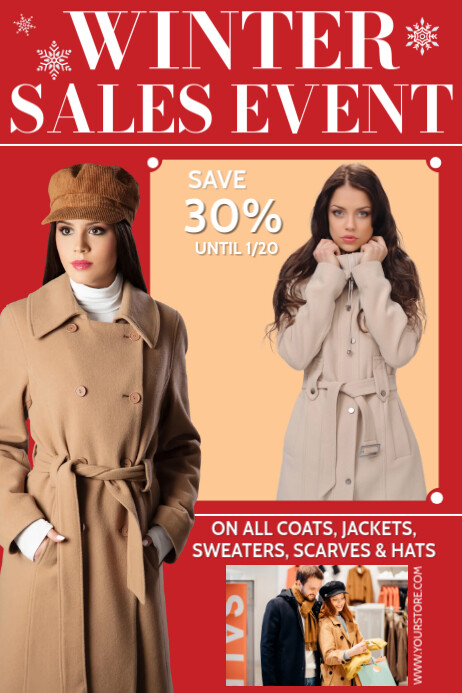 WINTER SALES EVENT POSTER AD Template | PosterMyWall