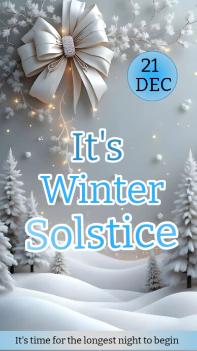 Winter solstice design Template | PosterMyWall