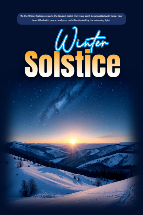 Copy of Winter solstice | PosterMyWall