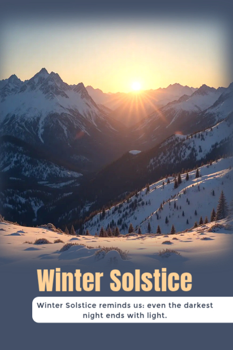Winter solstice Template | PosterMyWall
