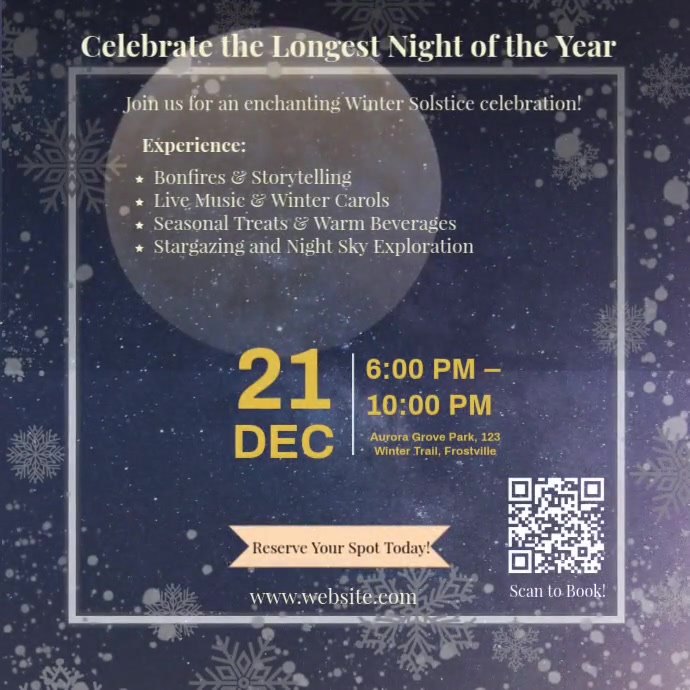 Winter Solstice event Template | PosterMyWall