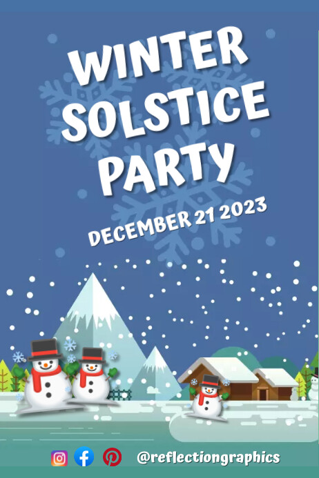 Winter solstice template | PosterMyWall