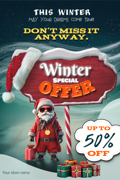 Winter Special Offer Poster Template | PosterMyWall