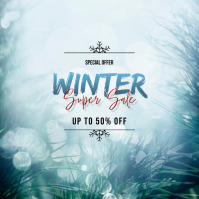 Winter Sale 50% Off Template | PosterMyWall