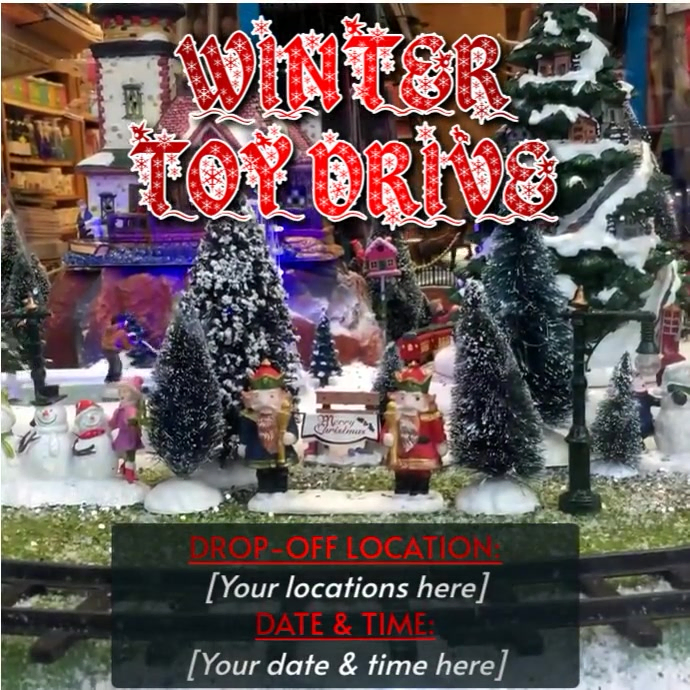 Winter Toy Drive Template | PosterMyWall