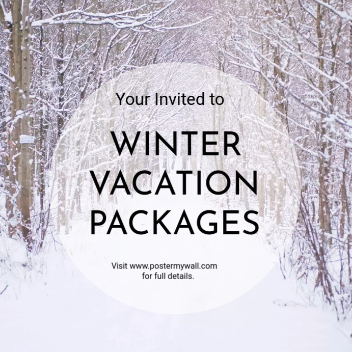 Copy of winter vacation | PosterMyWall