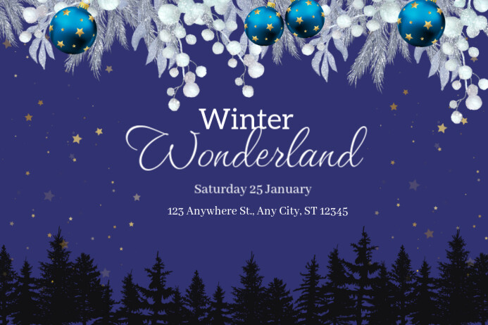 winter Wonderland Template | PosterMyWall