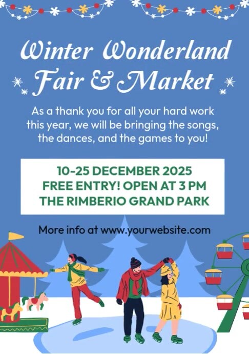 Copy of Winter Wonderland Fair | PosterMyWall