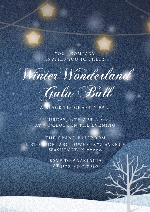 Winter Wonderland Invitation Template | PosterMyWall