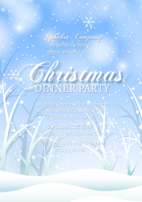 Winter Wonderland Invitation Template | PosterMyWall