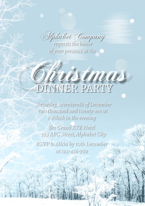 Winter Wonderland Invitation Template | PosterMyWall
