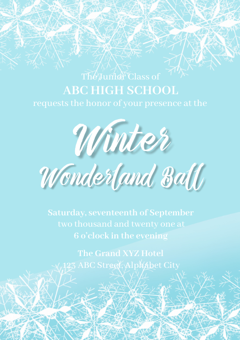 Winter Wonderland Invitation Template | PosterMyWall