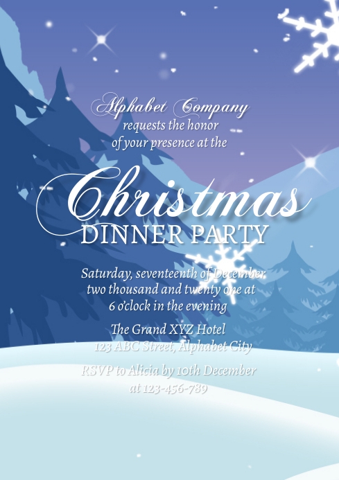 Winter Wonderland Invitation Template | PosterMyWall
