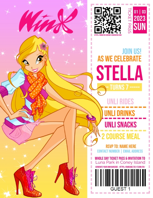 Winx Club Template | PosterMyWall