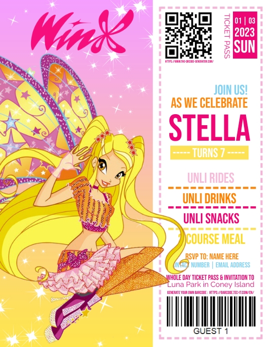 Winx Club Template | PosterMyWall